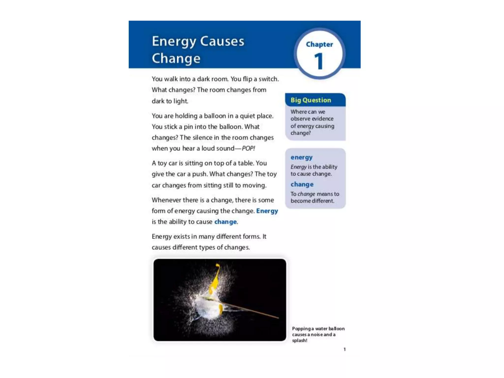 Chapter 1 energy causes change | PPTX