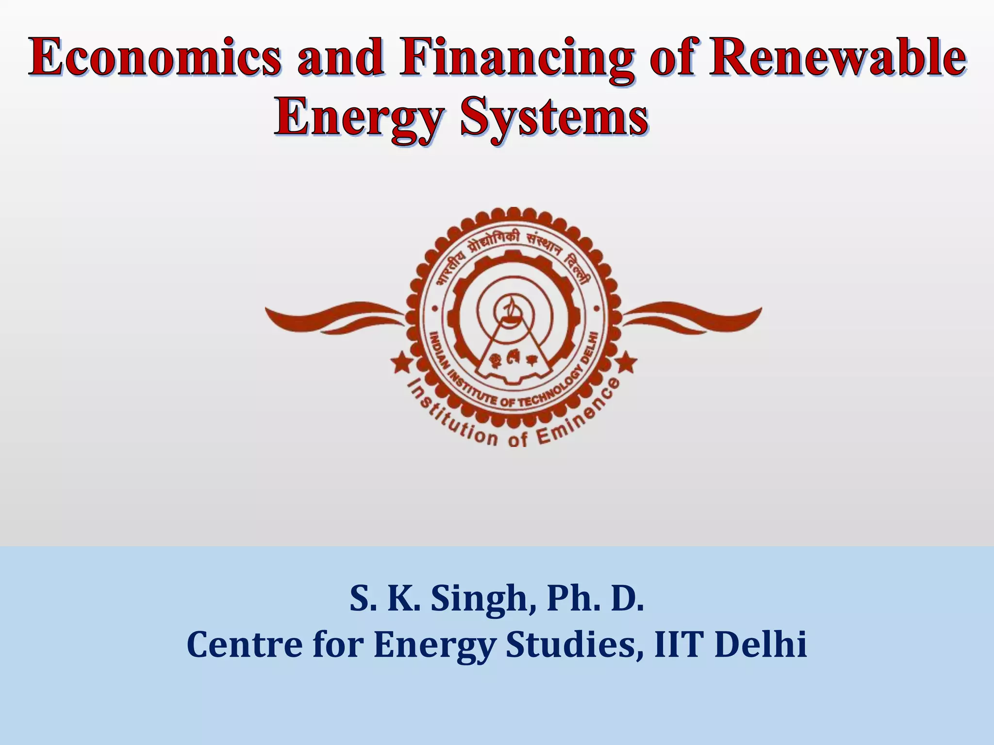 Energy economics | PPTX