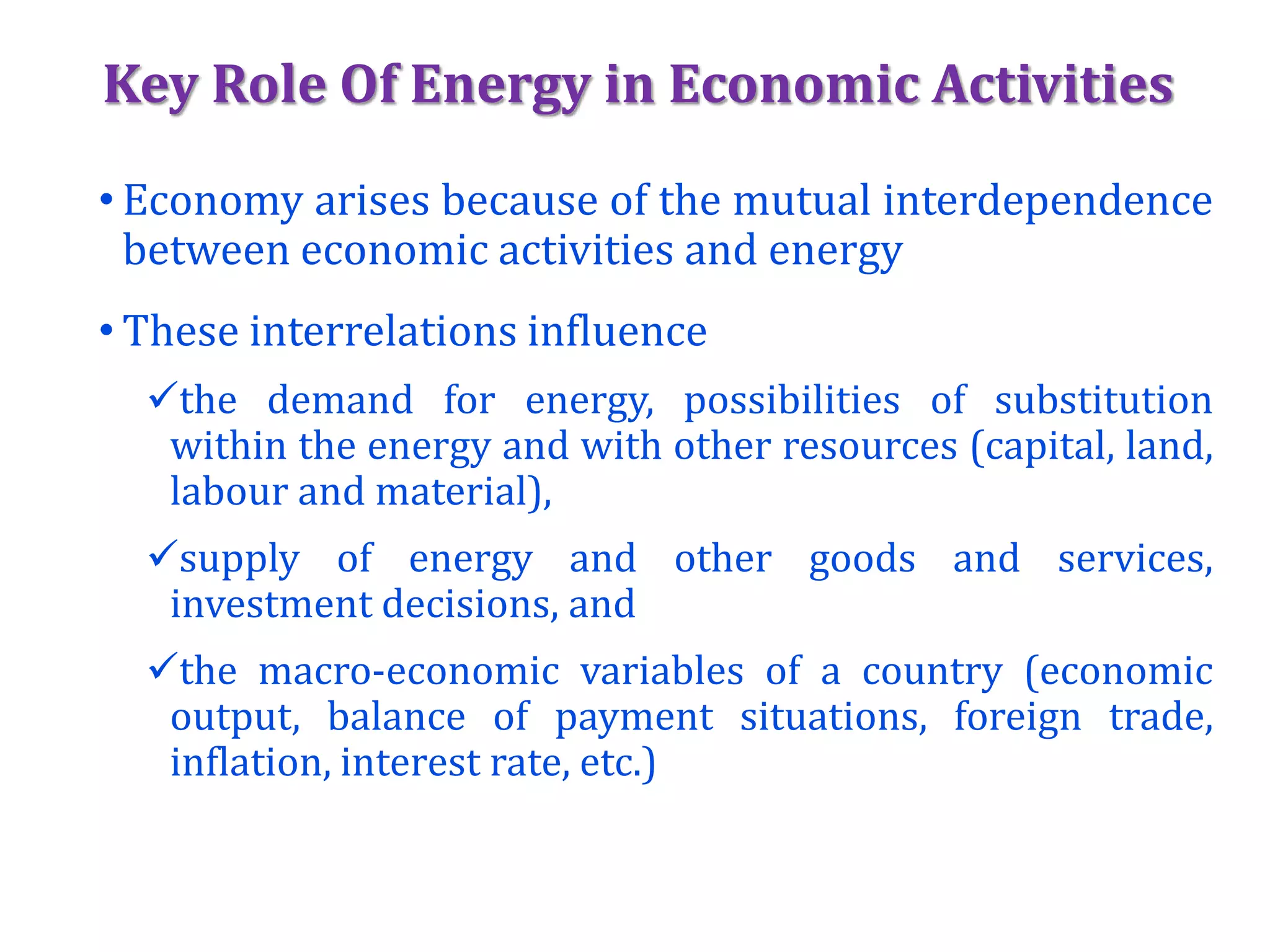 Energy economics | PPTX
