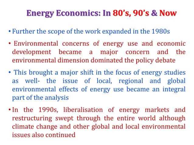Energy economics | PPTX