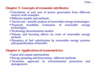 Energy economics | PPTX
