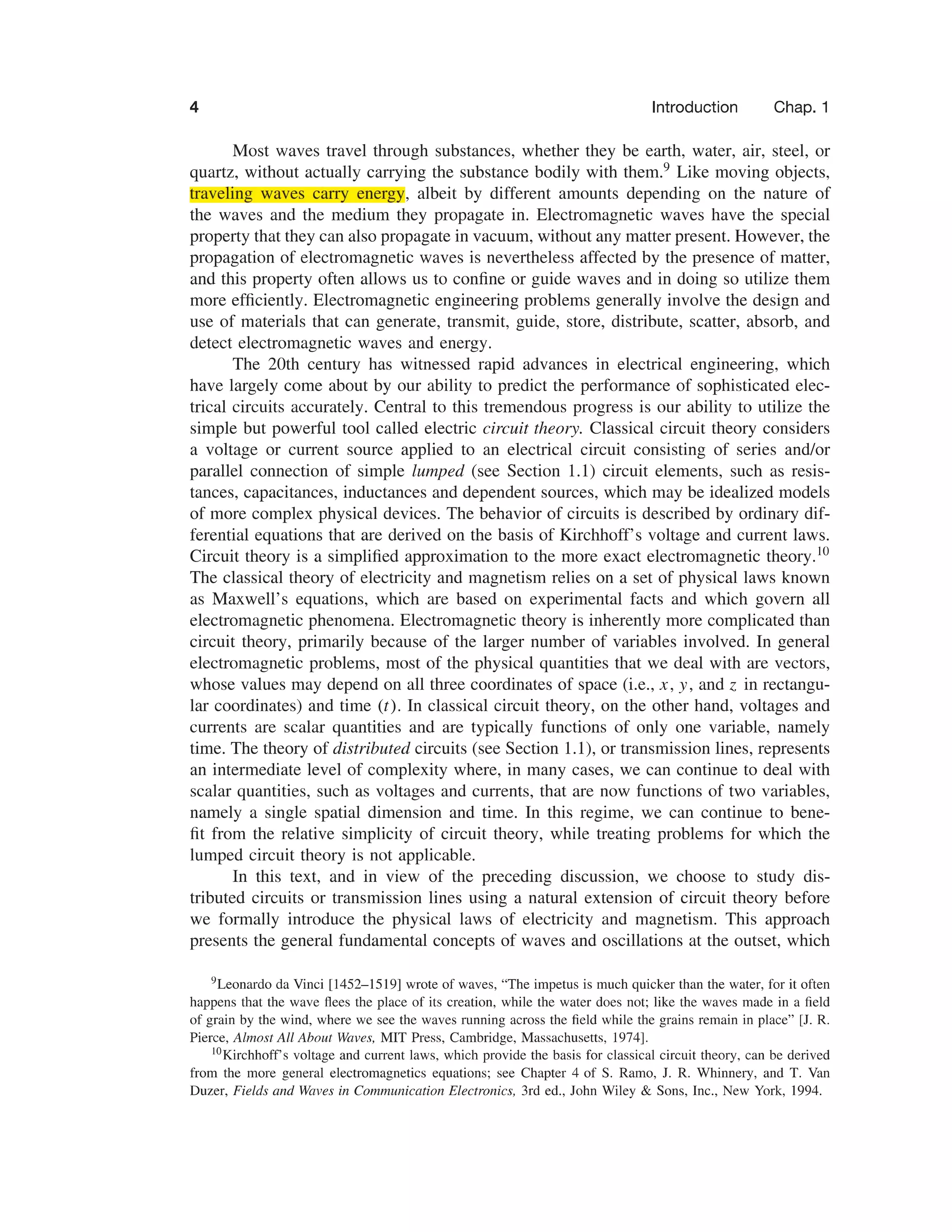 Chapter 1 engineering electromagnetics and waves by Umran S. Inan ...