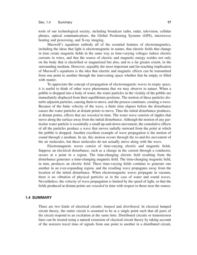 Chapter 1 engineering electromagnetics and waves by Umran S. Inan ...