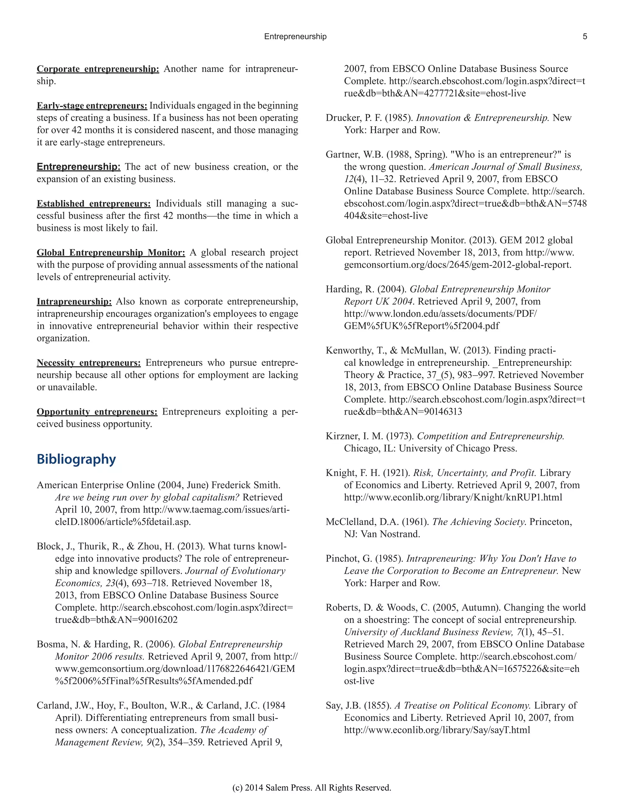 Chapter 1 entrepreneurship | PDF