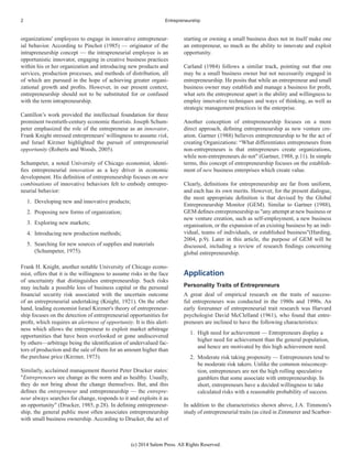 Chapter 1 entrepreneurship | PDF