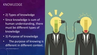 Epistemological Bases of Education | PPTX