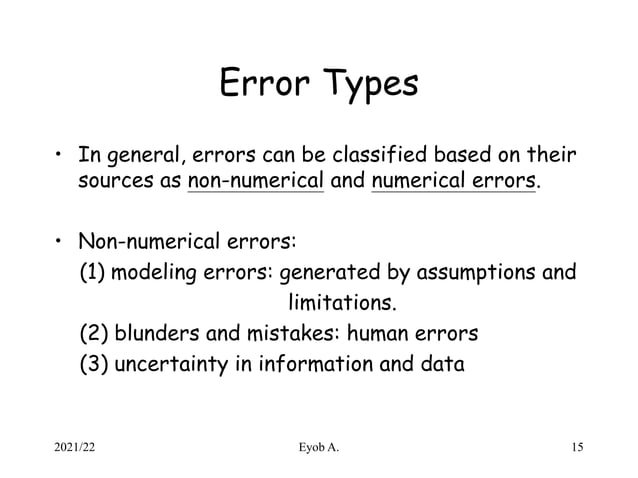 Chapter 1 Errors and Approximations.ppt | Physics | Science