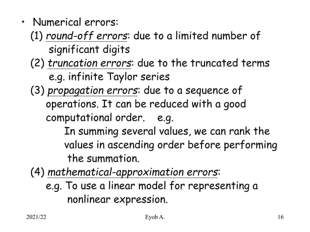 Chapter 1 Errors and Approximations.ppt | Physics | Science