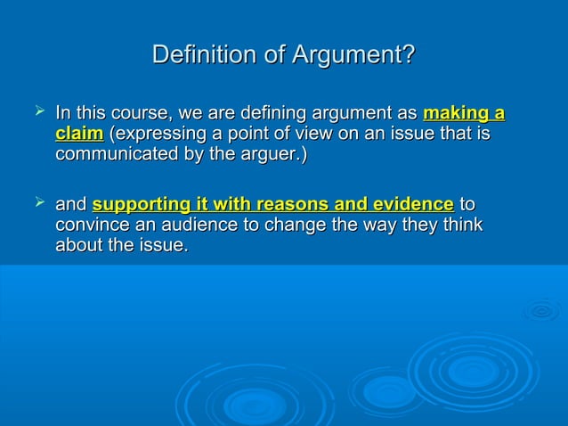 Chapter 1 everythings an argument | PPT