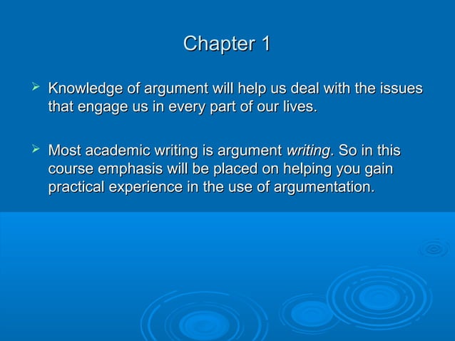 Chapter 1 everythings an argument | PPT
