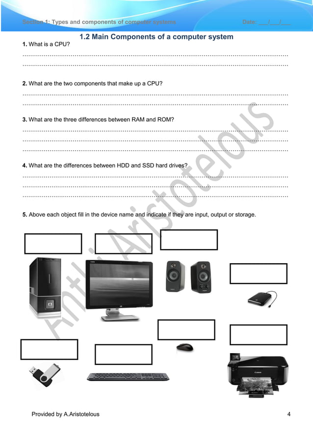 0417 IGCSE ICT Chapter 1 Exercises | PDF | Operating Systems | Computer ...