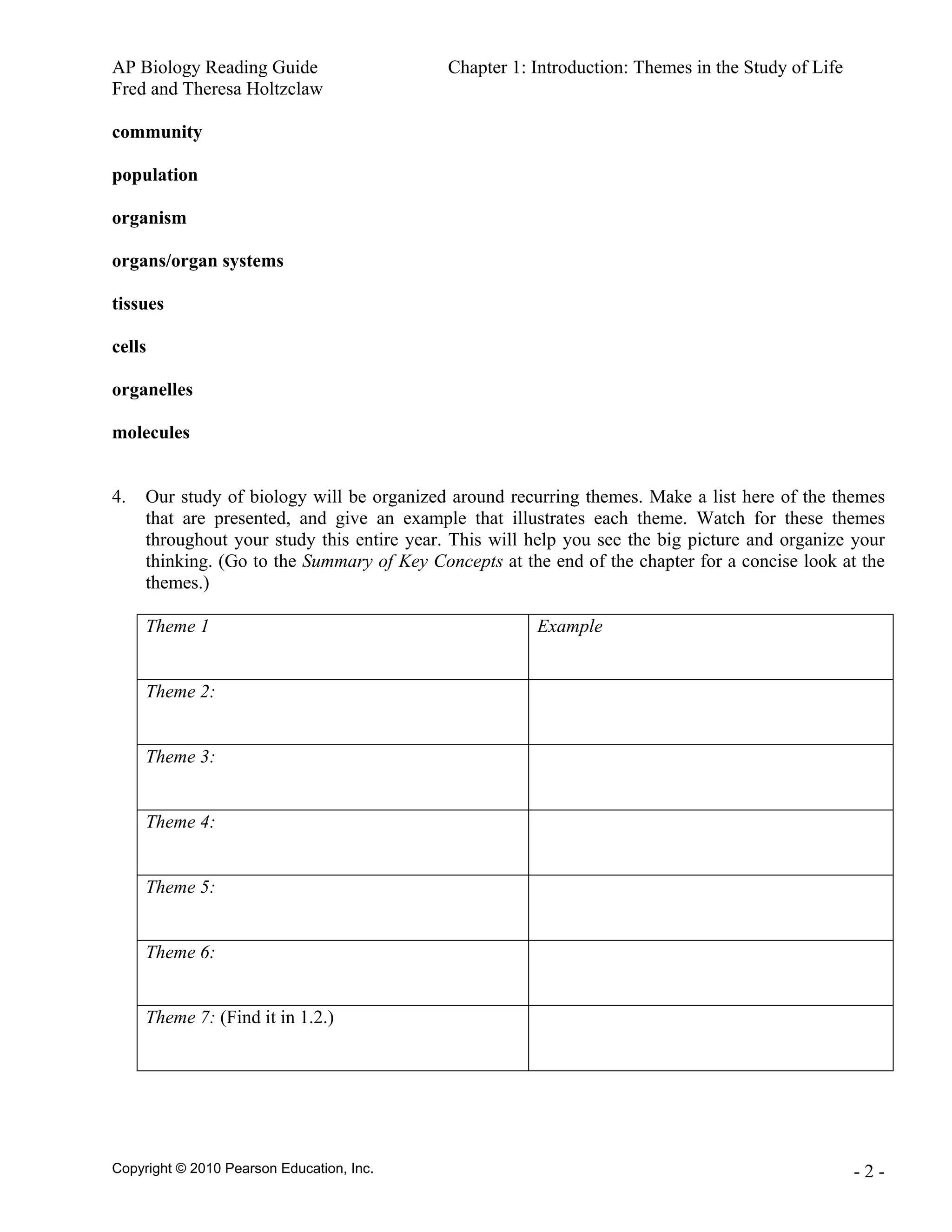 Chapter 1 exploring biology | PDF