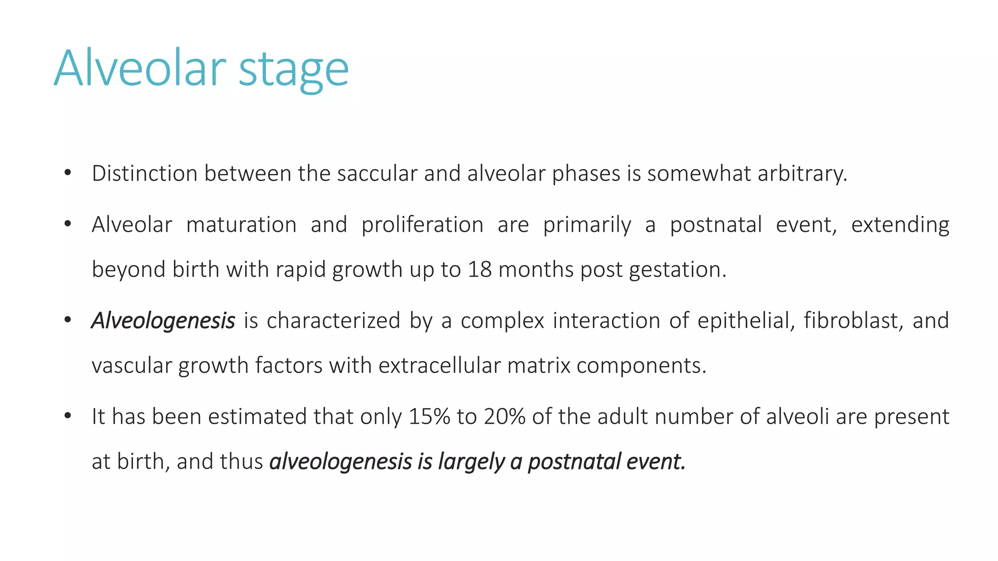 Chapter 1 fetal lung development | PPTX