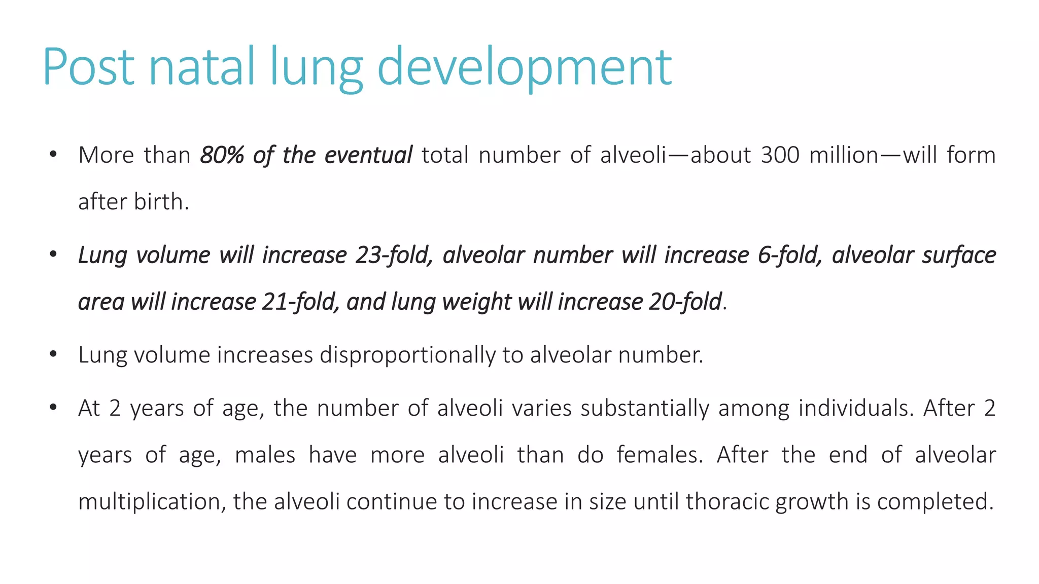 Chapter 1 fetal lung development | PPTX