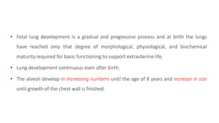 Chapter 1 fetal lung development | PPTX