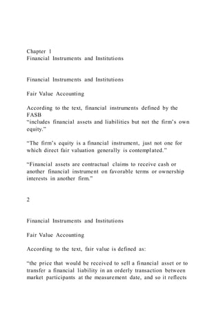 Chapter 1Financial Instruments and InstitutionsFinancial | DOCX