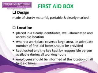 Chapter 1 First Aid in the Workplace.pptx