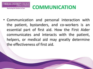 Chapter 1 First Aid in the Workplace.pptx