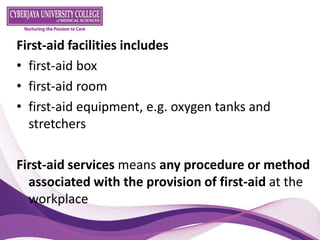 Chapter 1 First Aid in the Workplace.pptx