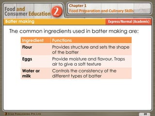 Chapter 1 Food Preparation and Culinary Skills | PPTX