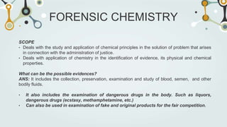 Chapter 1 forensic chemistry | PPTX