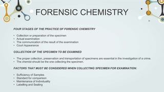 Chapter 1 forensic chemistry | PPTX