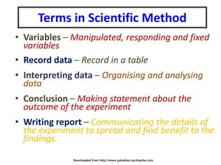Chapter 1 form 4 | PPTX