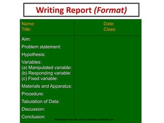 Chapter 1 form 4 | PPTX