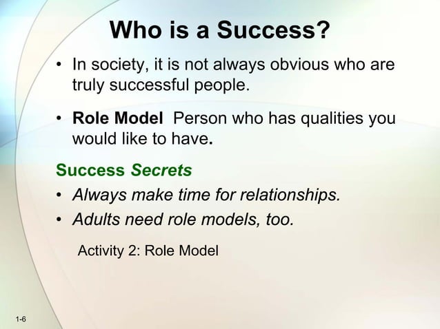 Chapter 1 for students psycology of success | PPT