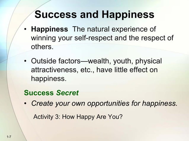 Chapter 1 for students psycology of success | PPT