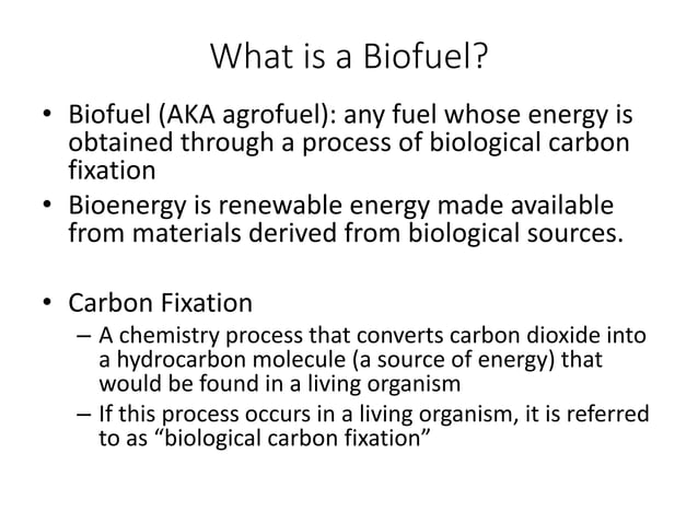 Chapter 1, FUEL BIOTECHNOLOGY 1 pptx.pptx | Agriculture | Industries