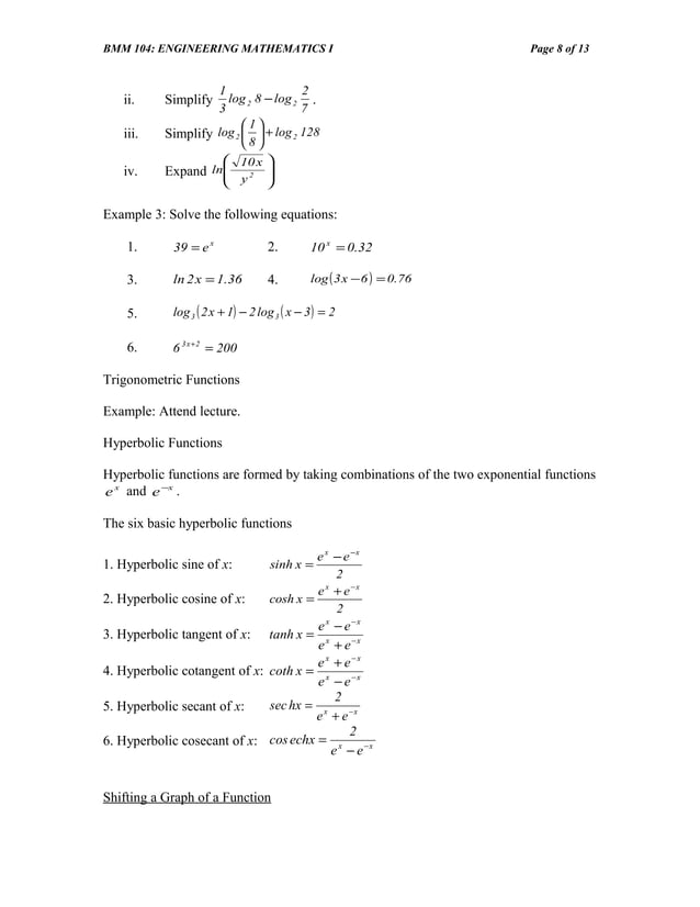 Chapter 1 Functions Pdf 