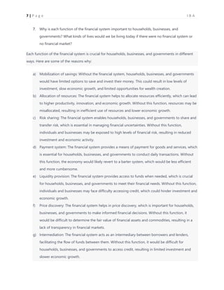 Chapter 1 Functions and Roles of the Financial System in the Global ...