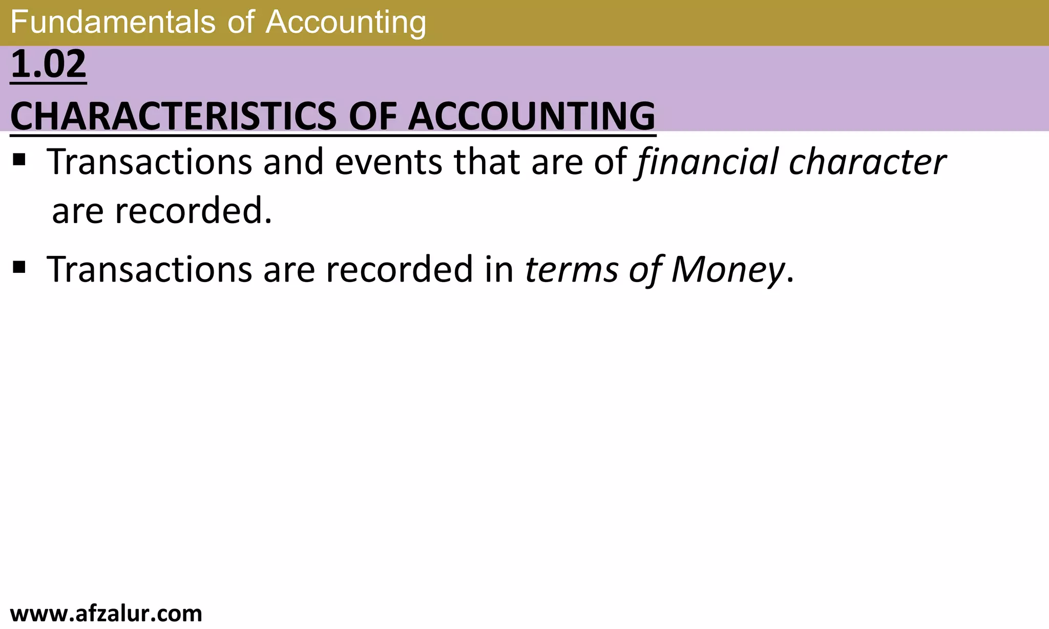 Chapter 1: Fundamentals of Accounting | PPTX