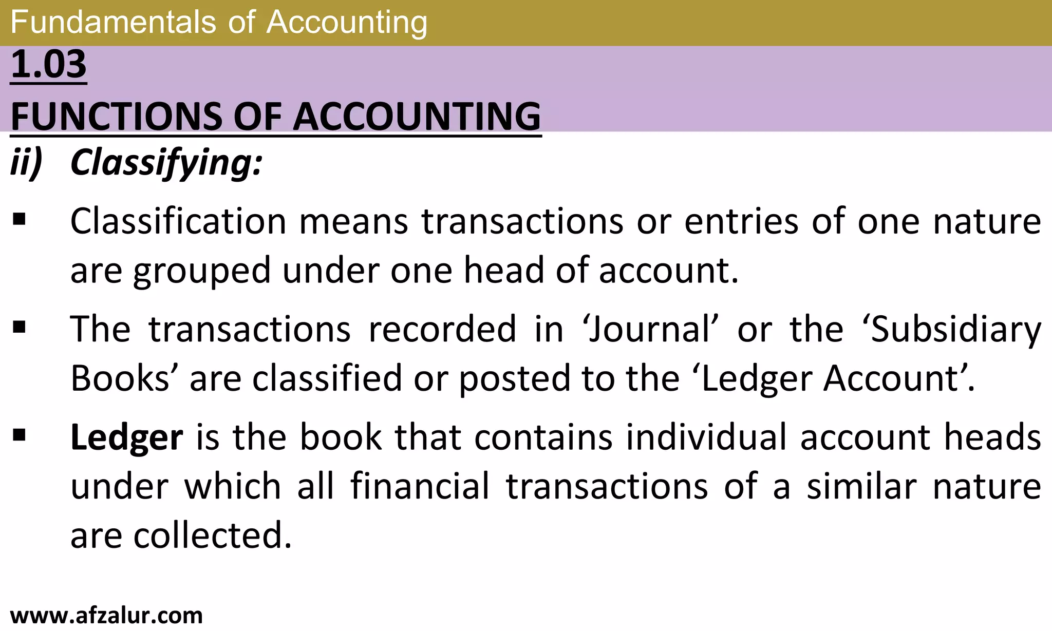 Chapter 1: Fundamentals of Accounting | PPTX