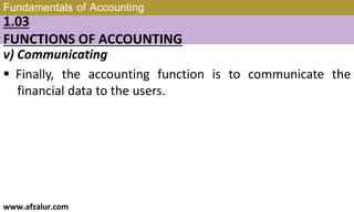 Chapter 1: Fundamentals of Accounting | PPTX