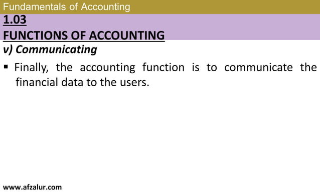 Chapter 1: Fundamentals of Accounting | PPTX