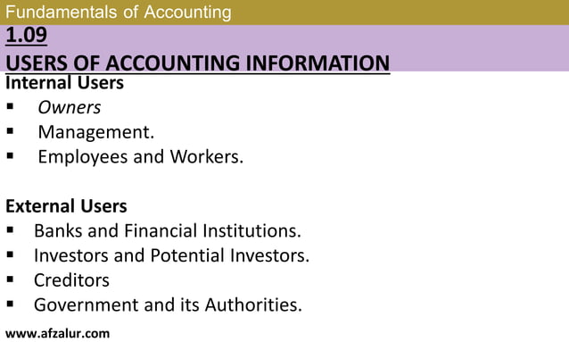 Chapter 1: Fundamentals of Accounting | PPTX
