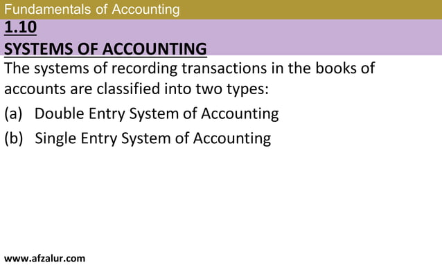 Chapter 1: Fundamentals of Accounting | PPTX
