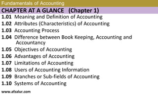 Chapter 1: Fundamentals of Accounting | PPTX
