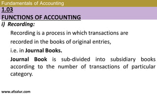Chapter 1: Fundamentals of Accounting | PPTX