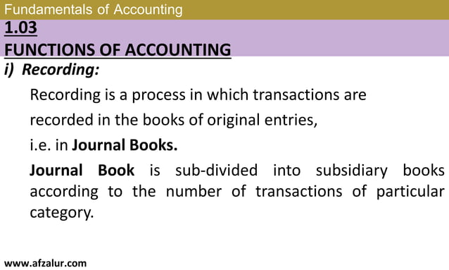 Chapter 1: Fundamentals of Accounting | PPTX