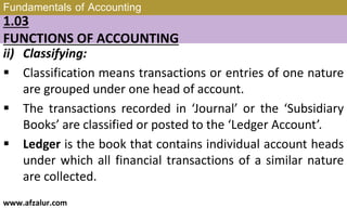 Chapter 1: Fundamentals of Accounting | PPTX