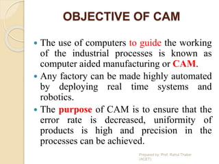 Chapter 1 fundamentals of cam | PPTX