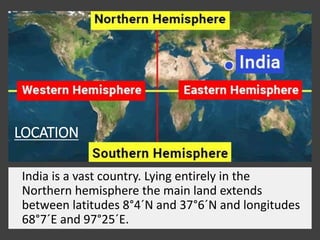 Chapter - 1, India: Size & Location, Geography, Social Science, Class 9 ...