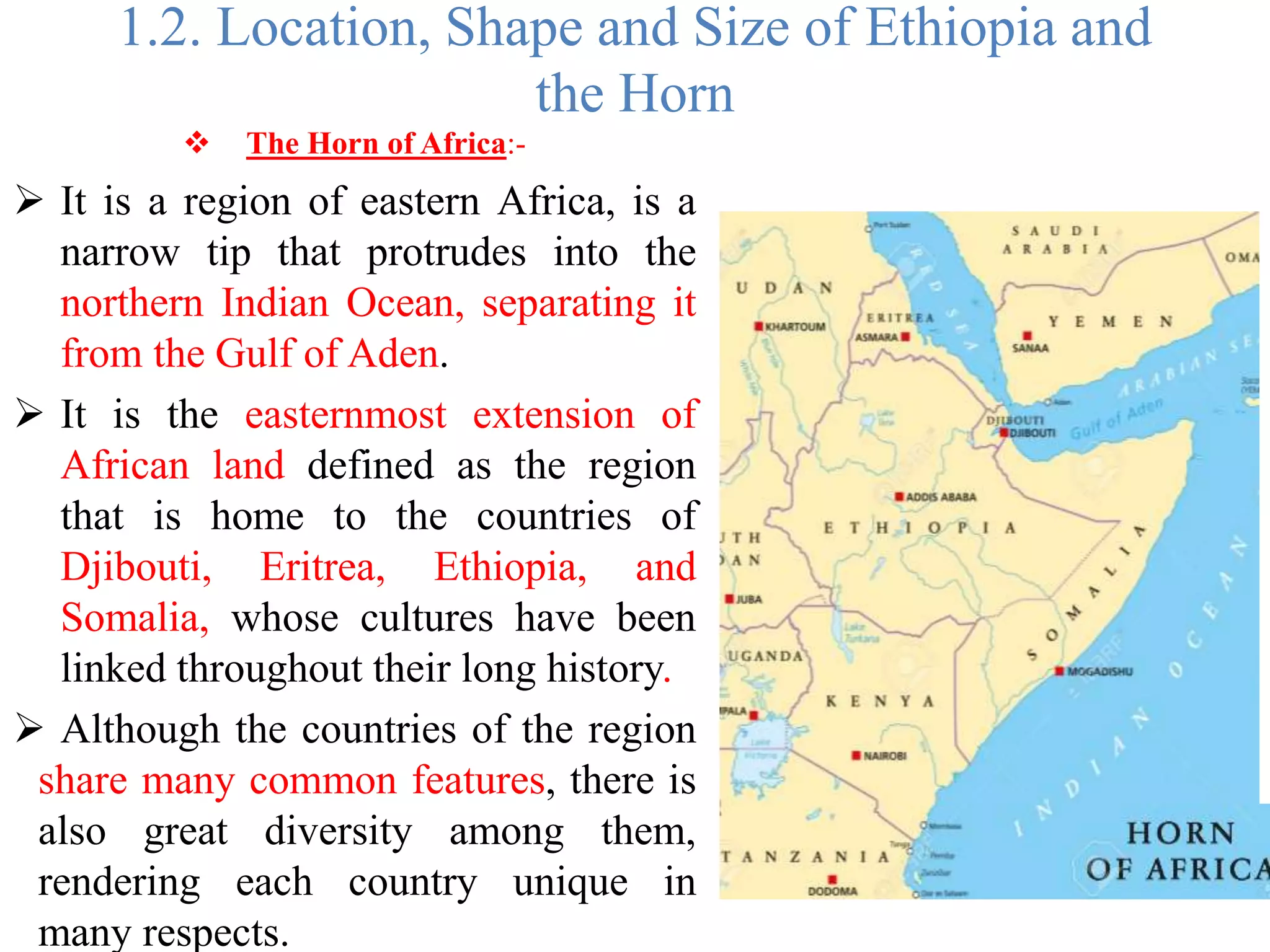 Chapter1- Geography of Ethiopia and the Horn (GeES 1011) freshman ...