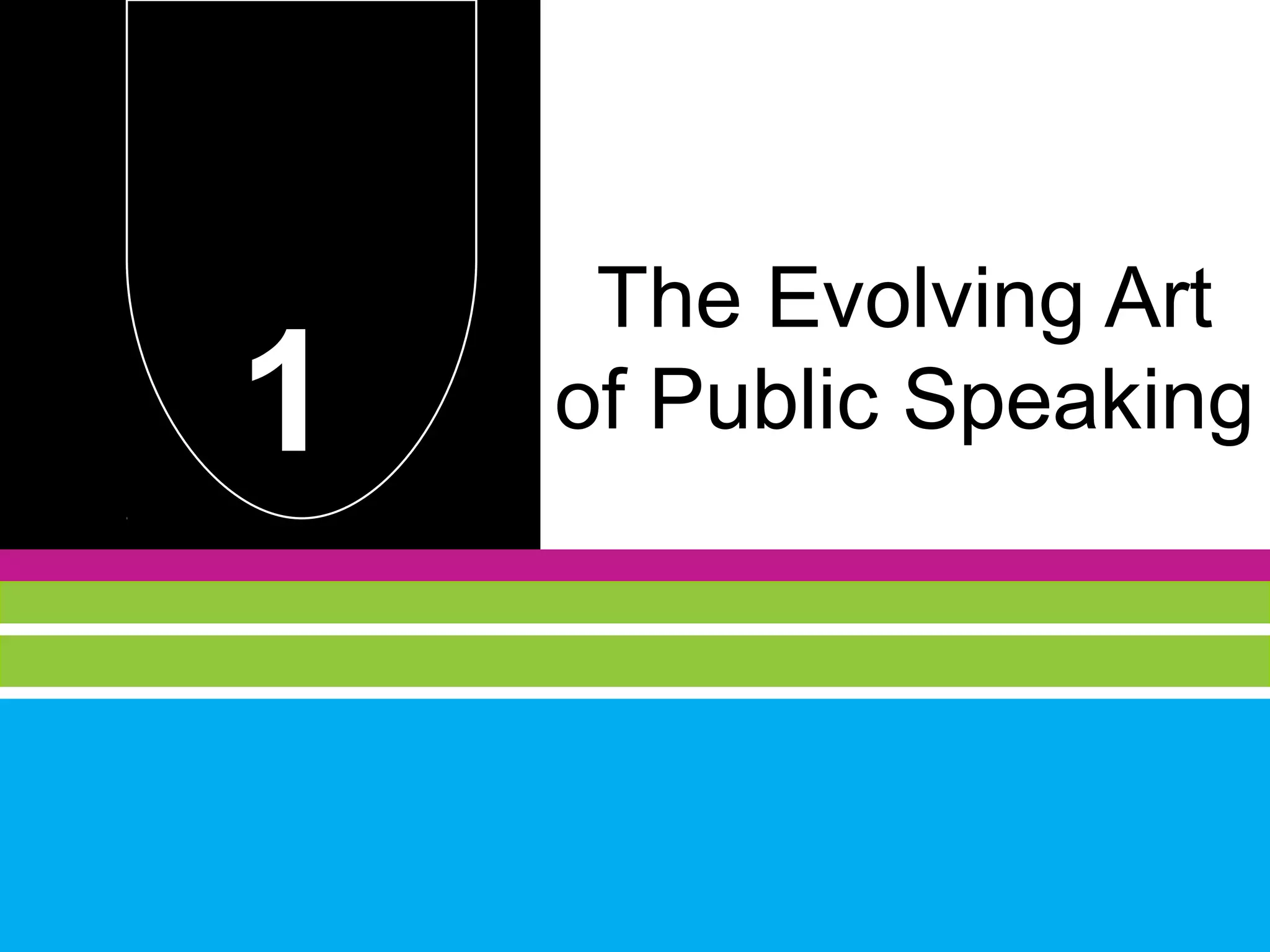 Chapter 1: Getting Started- The Evolving Art of Public Speaking | PPT