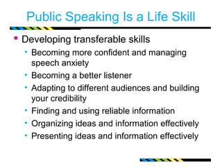 Chapter 1: Getting Started- The Evolving Art of Public Speaking | PPT