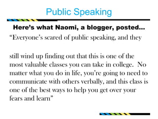 Chapter 1: Getting Started- The Evolving Art of Public Speaking | PPT