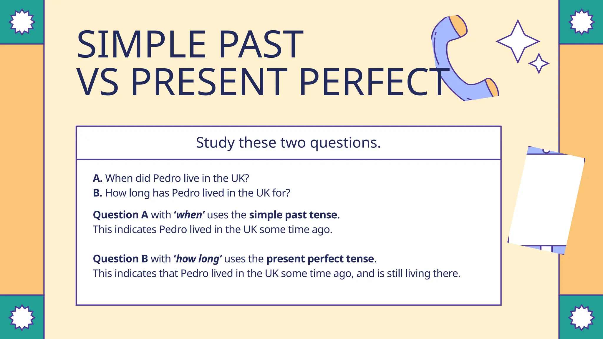 Simple Past Tense Vs Simple Present Perfect Tense | PPTX